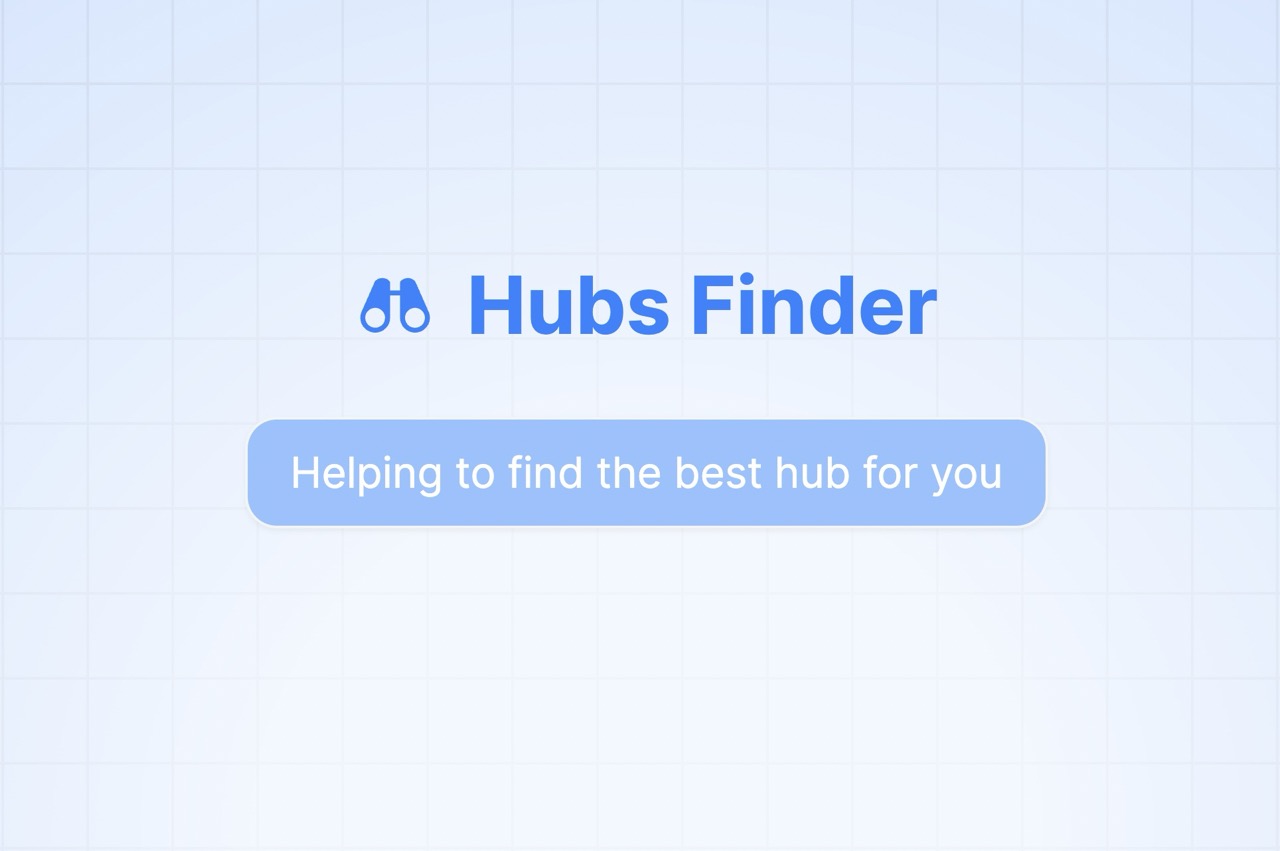 All hubs | Hubs Finder